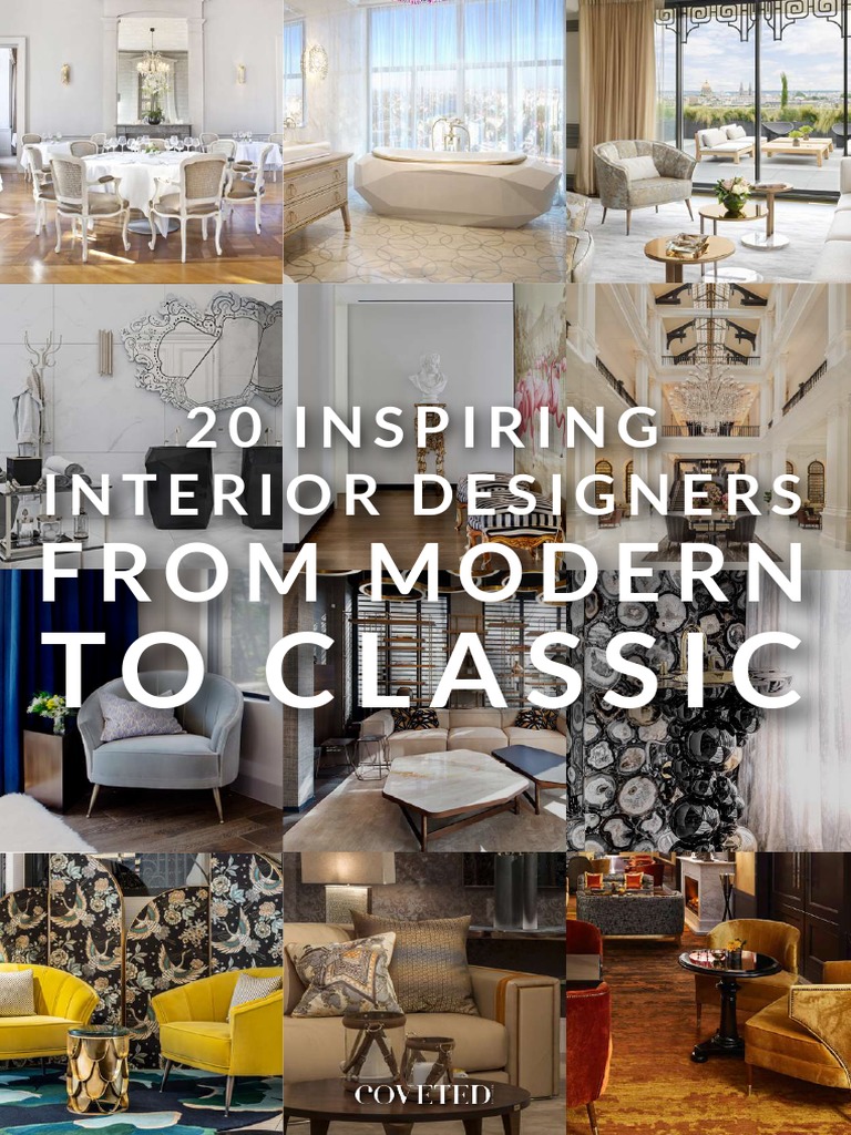 20 Inspiring Interior Designers From Modern To Classic PDF | PDF ...