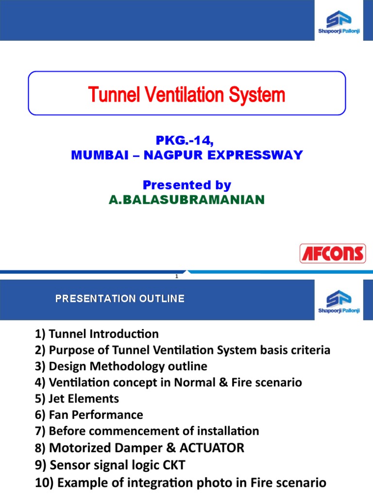 Tunnel Ventilation System: PKG.-14, Mumbai - Nagpur Expressway ...