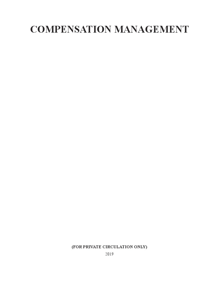 127 - Compensation Management PDF | PDF | Employment | Salary