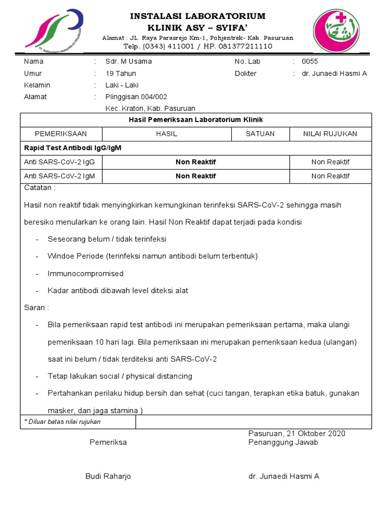 Instalasi Laboratorium | PDF | Kesehatan Holistik