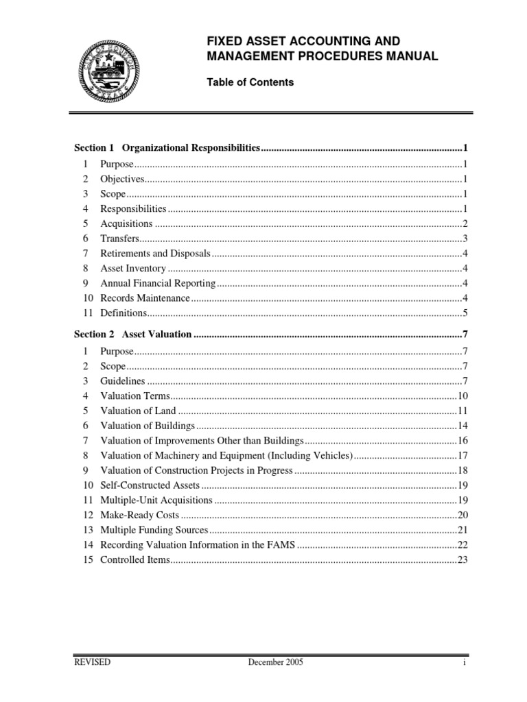 Fixed Asset Procedure | PDF | Book Value | Historical Cost