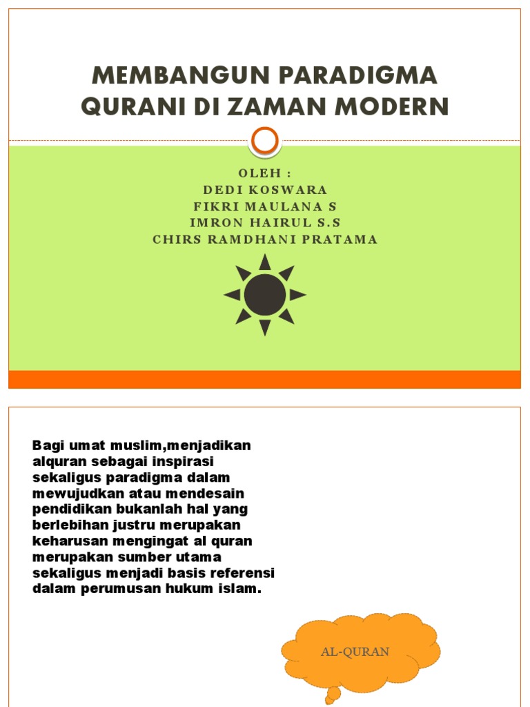 Paradigma Qurani di Era Modern | PDF