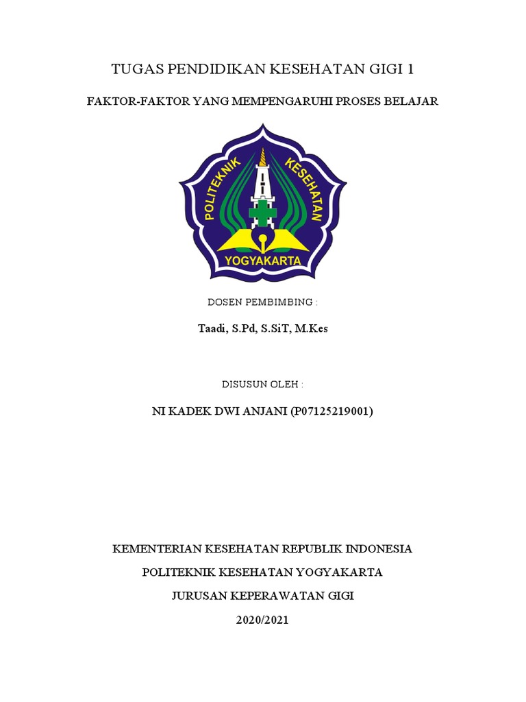 Faktor-Faktor Yang Mempengaruhi Proses Belajar | PDF Faktor-Faktor Yang Mempengaruhi Proses Belajar | PDF