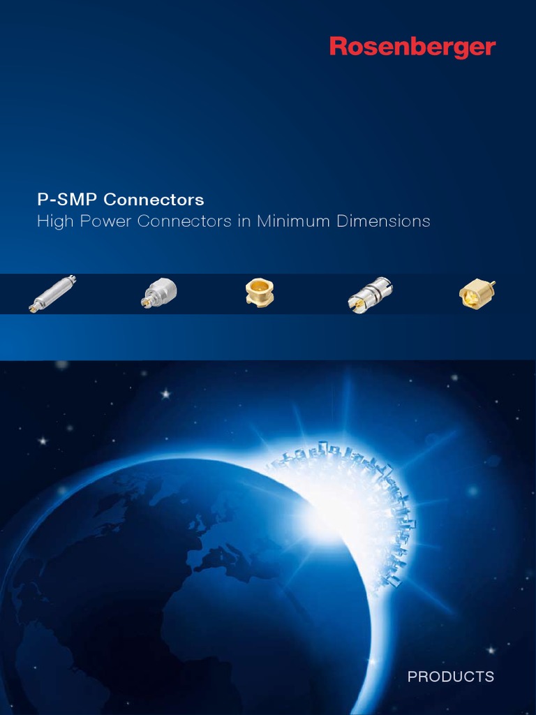 High Power Connectors in Minimum Dimensions P-SMP Connectors | PDF ...