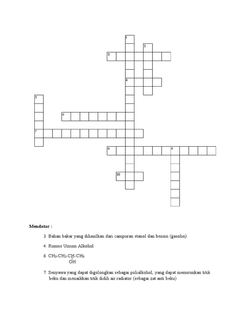 TTS Kimia Senyawa Karbon (Alkohol) | PDF