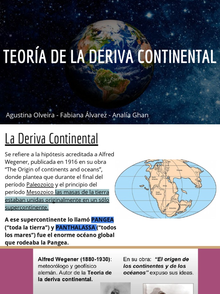 Teoría de La Deriva Continental PDF | PDF | Placas tectónicas | Ciencia ...