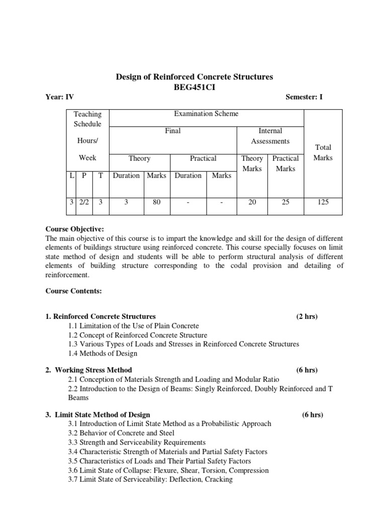Reinforced Concrete Design Course | PDF | Beam (Structure) | Reinforced ...
