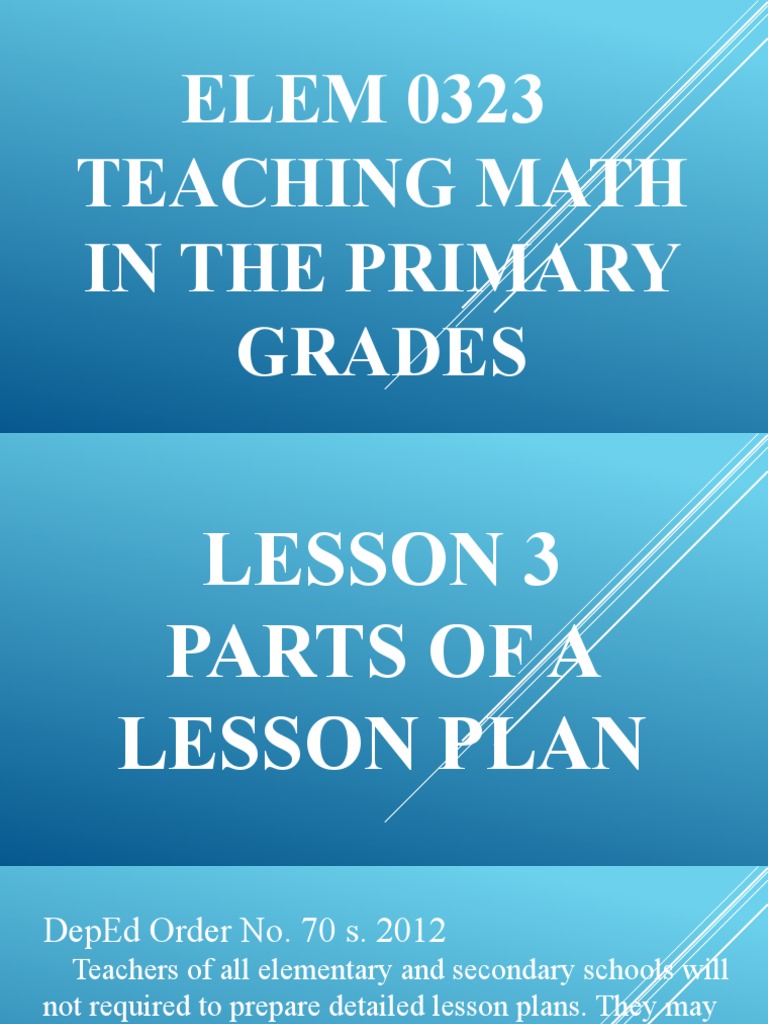 Key Components of a Lesson Plan | PDF | Educational Assessment | Test ...