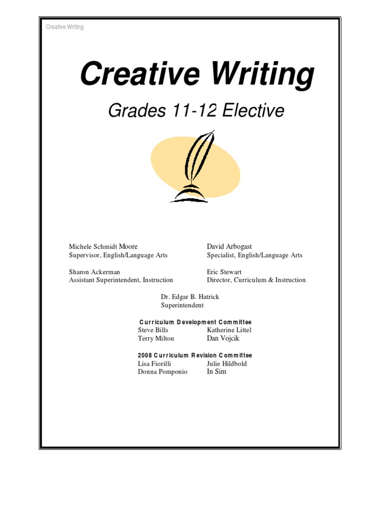 Creative Writing Creative Writing Grades | PDF | Poetry | Educational ...