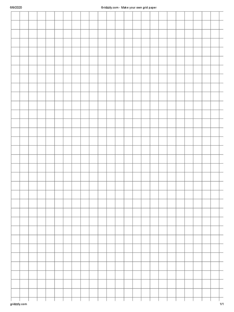 Make Your Own Grid Paper PDF | PDF