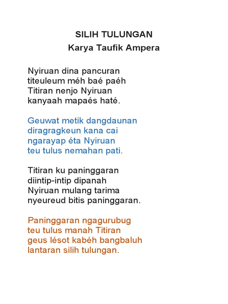 Silih Tulungan | PDF