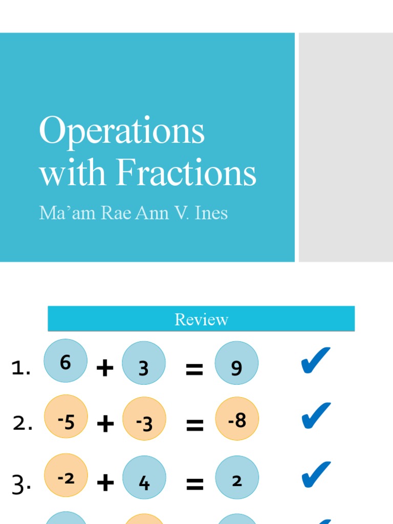 Mastering Operations with Fractions | PDF | Fraction (Mathematics ...