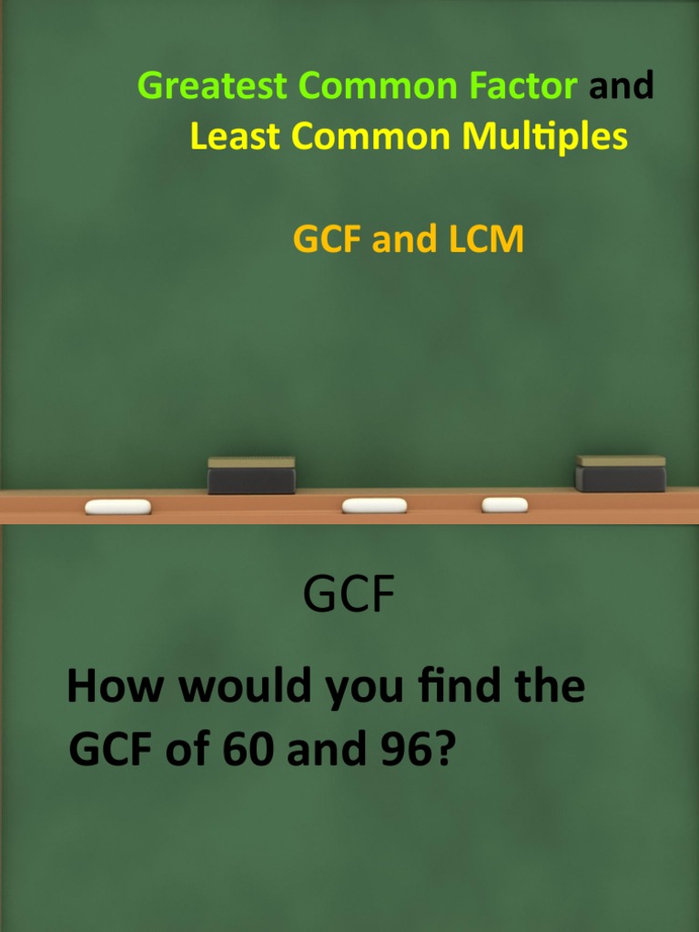 LESSON 3 - Greatest Common Factor and Least Common Multiples | PDF ...