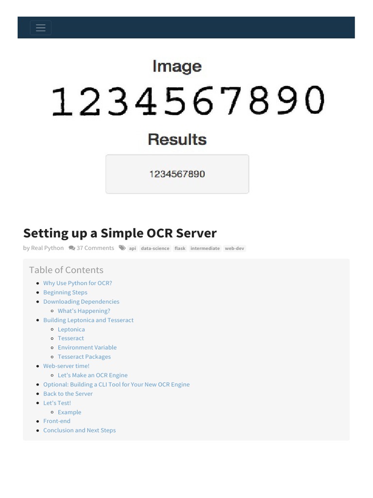 Setting up a Simple OCR Server with Python: A Step-by-Step Guide to ...