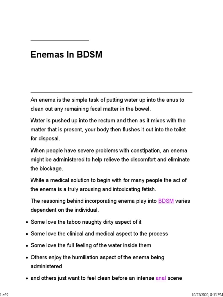 Enemas PDF | PDF | Water | Nature