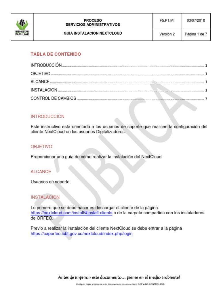 Guía de Instalación de NextCloud | PDF | Usuario (informática ...
