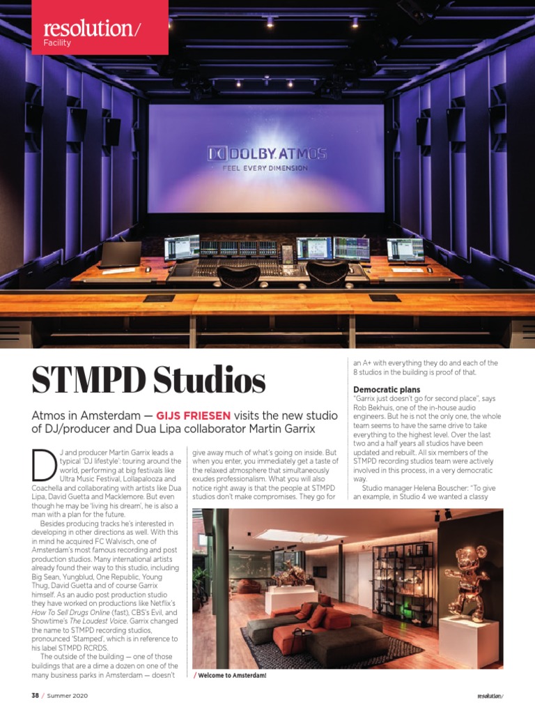 STMPD Studios: Gijs Friesen | PDF | Audio Engineering | Sound Technology