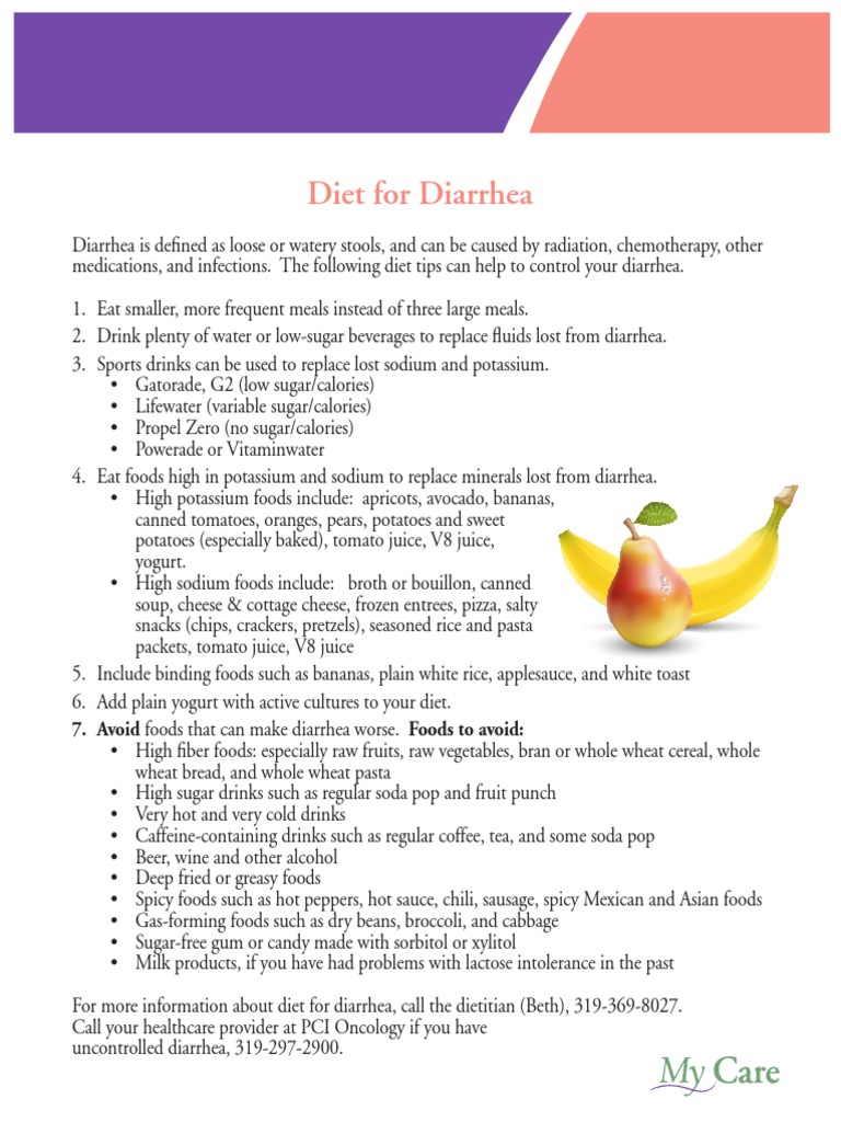Diet For Diarrhea | PDF