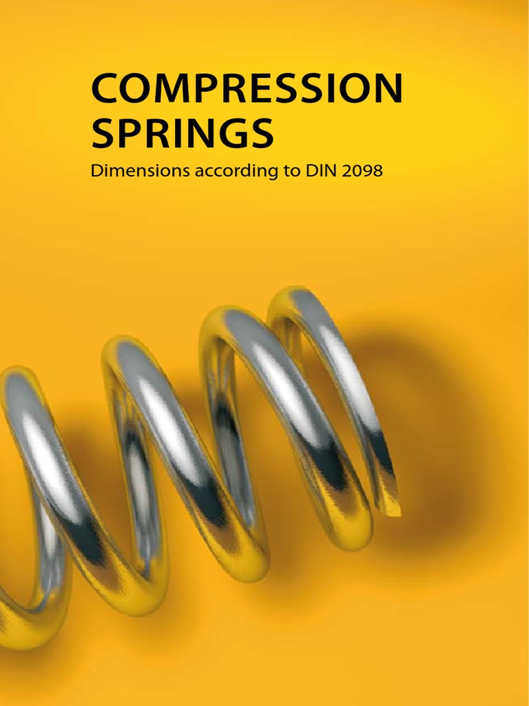 Compression Springs: Dimensions According To DIN 2098 | PDF | Building Engineering | Mechanical ...