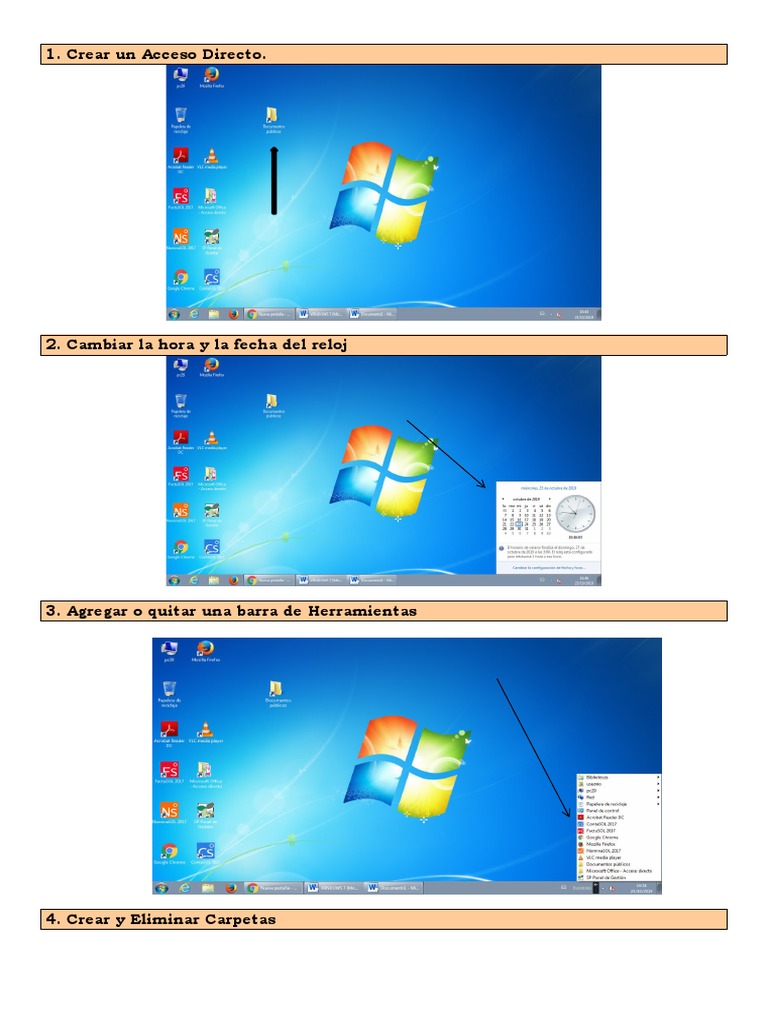 Ejercicios Windows 1 | PDF