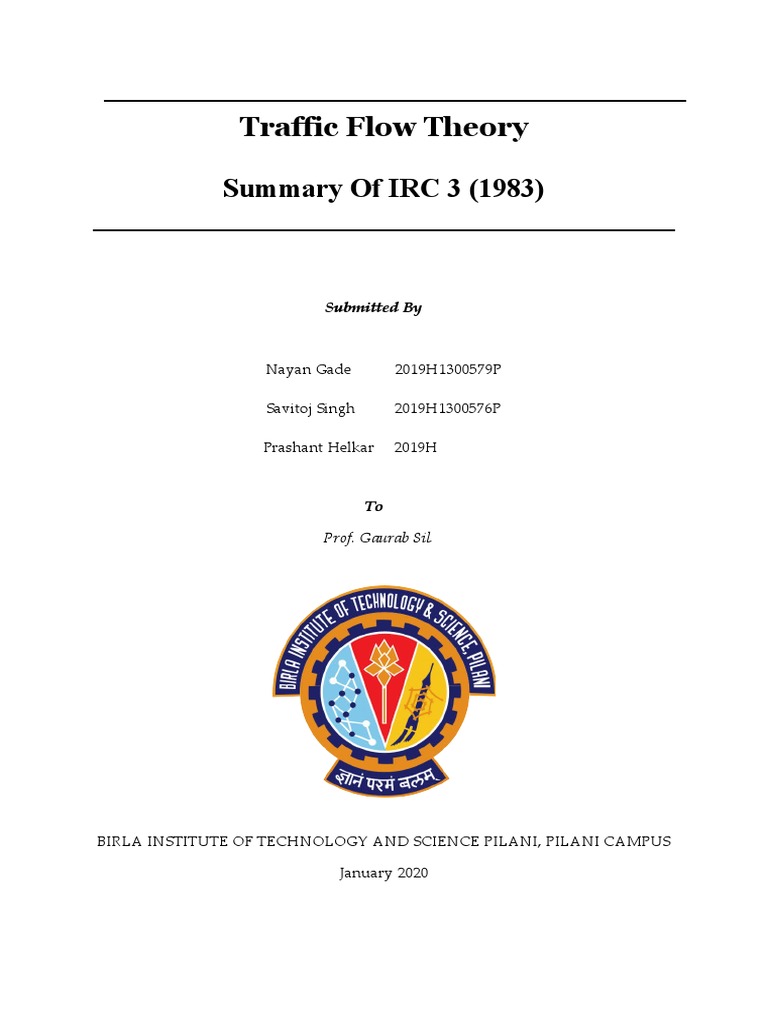 Summary of IRC 3 1983 | PDF | Semi Trailer Truck | Transport