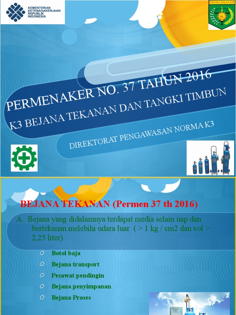 Presentation Permenaker 37 Tahun 2016 (EDIT G | PDF