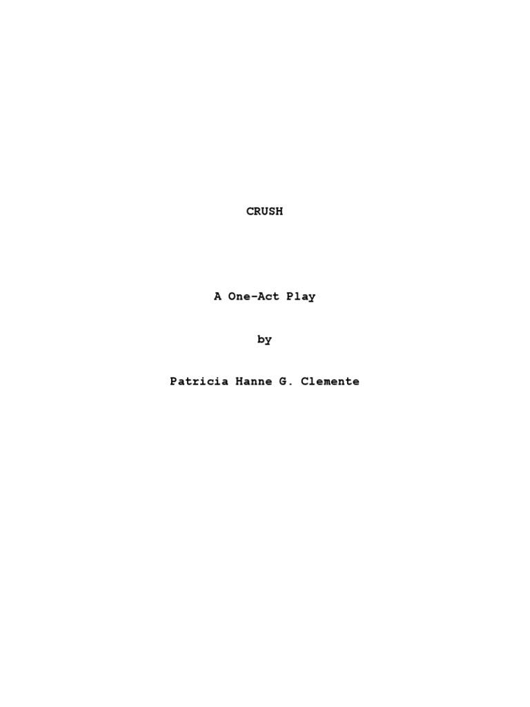 One Act Script | PDF