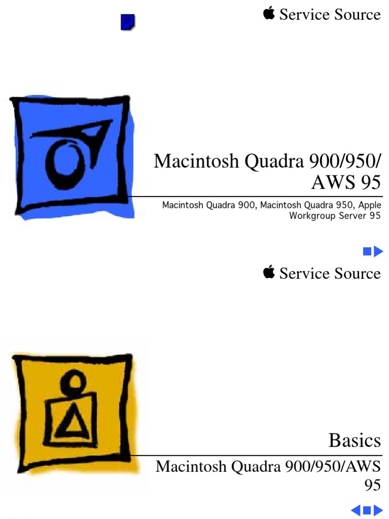 Macintosh Quadra 900/950/ AWS 95: Service Source | PDF | Floppy Disk ...