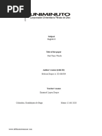 Examples of Time Markers in English | PDF