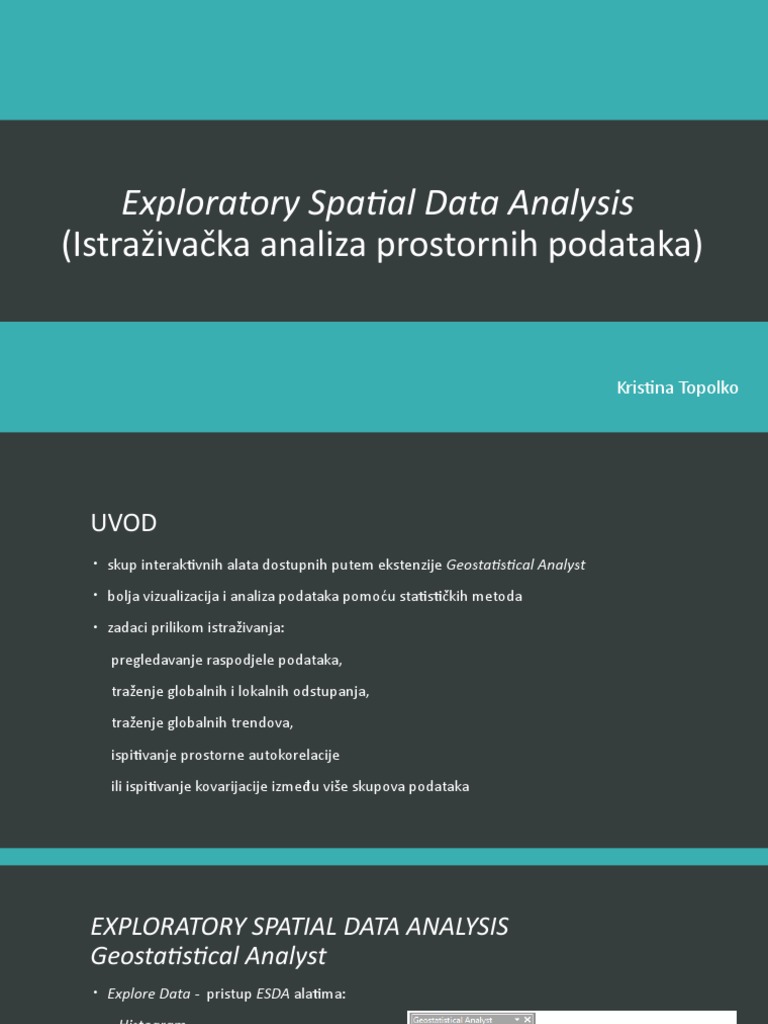 Exploratory Spatial Data Analysis Pdf
