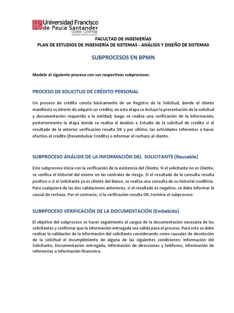 Procesos y Subprocesos en BPMN | PDF | Cheque | Información