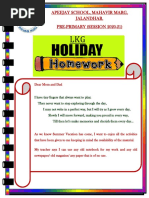 Class Playgroup Holiday Homework - Compressed | PDF