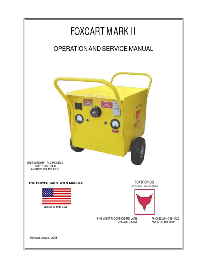 Foxcart MKII Manual PDF | PDF | Amplifier | Electrical Connector