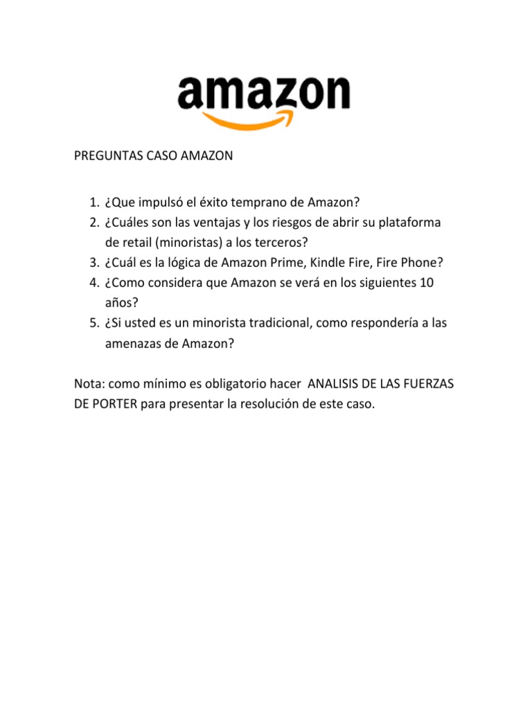 Análisis Estratégico de Amazon | PDF
