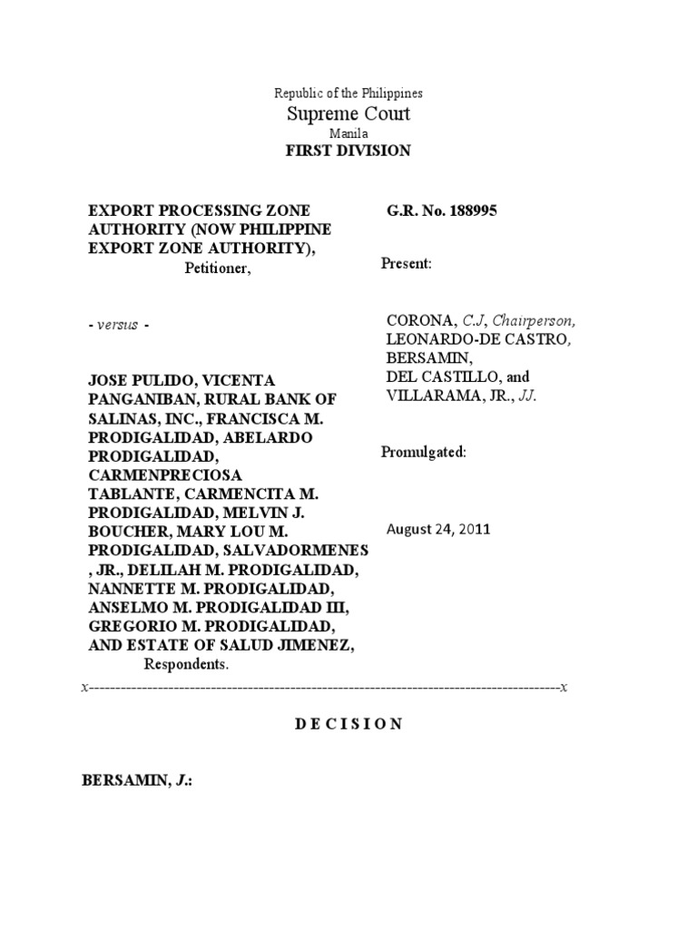 Supreme Court Ruling on Expropriation Case | PDF | Just Compensation ...