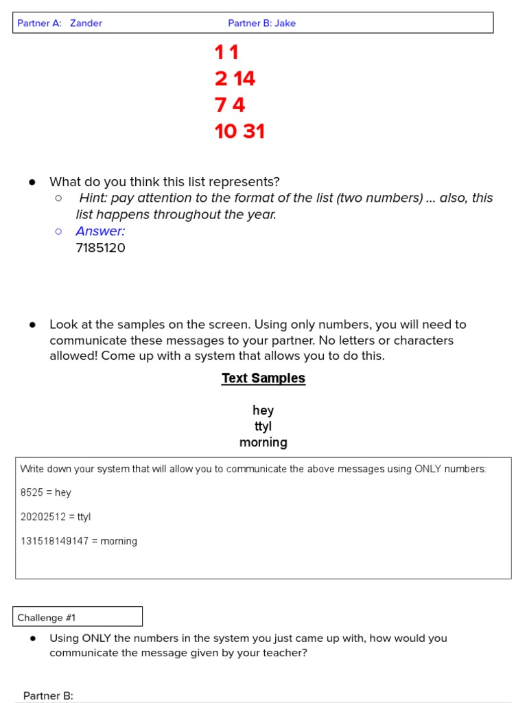 CSP U1l06 Representing Text Sample 2 | PDF | Ascii | Abstraction ...
