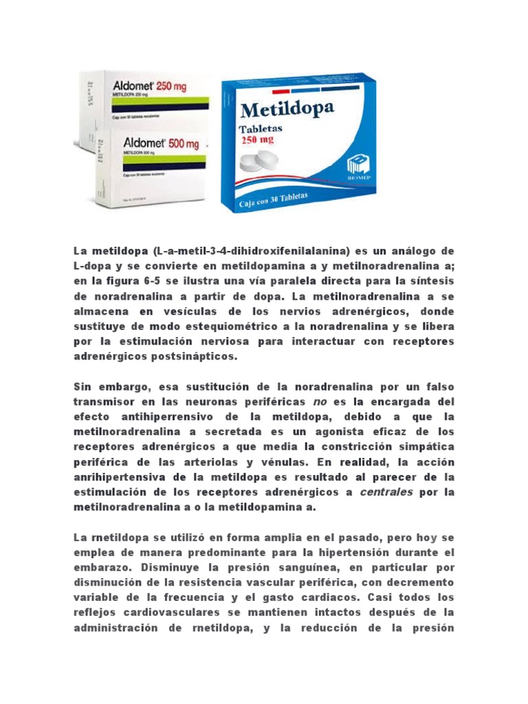 Metildopa | PDF | Drogas | Medicina CLINICA