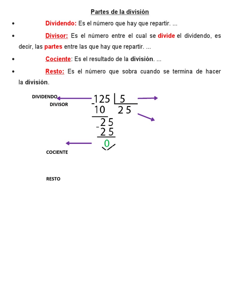 Partes de La División | PDF