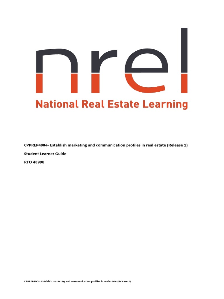 CPPREP4004 - Student Learner Guide v1.0 | PDF | Digital Marketing | Marketing