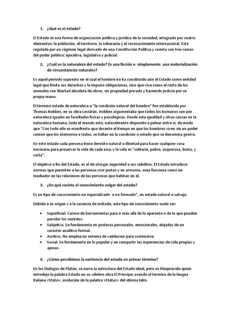 Qué es el estado | PDF | Estado (política) | Ciencias Políticas