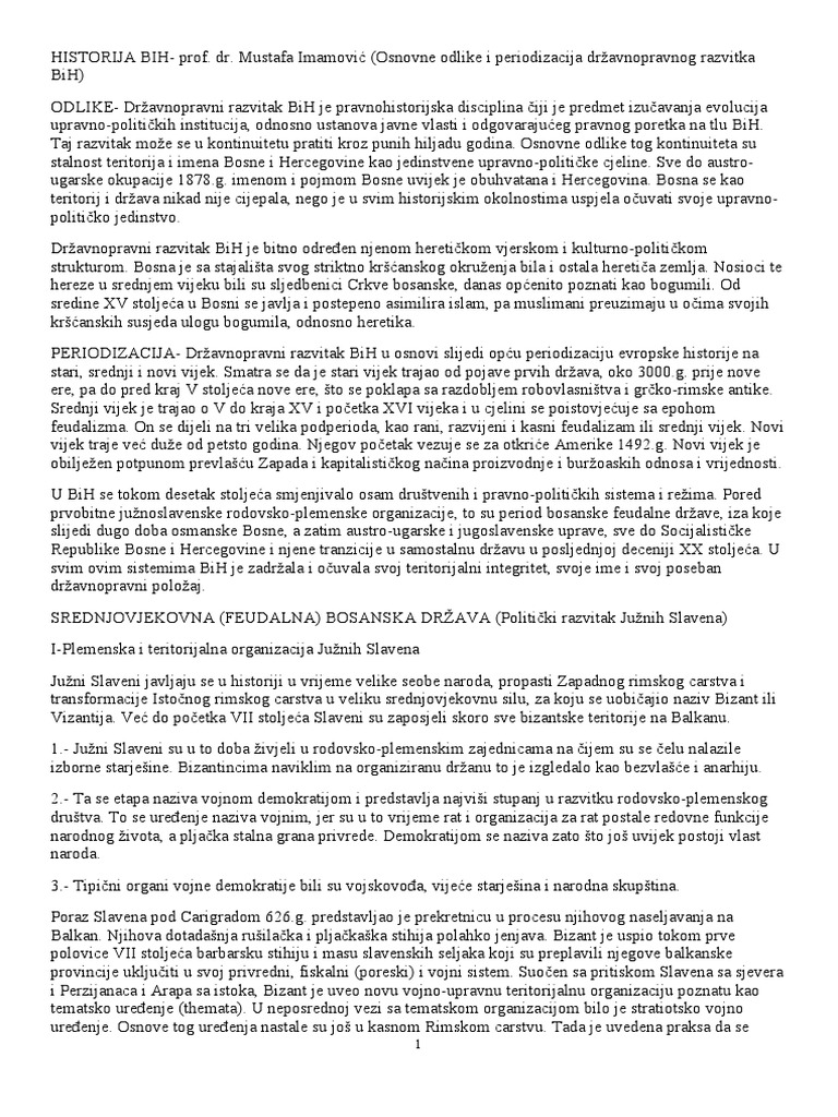 Historija Bih | PDF