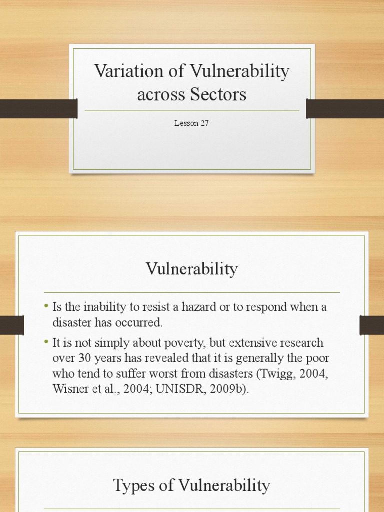 Nature of Vulnerability (DRRR) | PDF | Hazards | Environmental Degradation