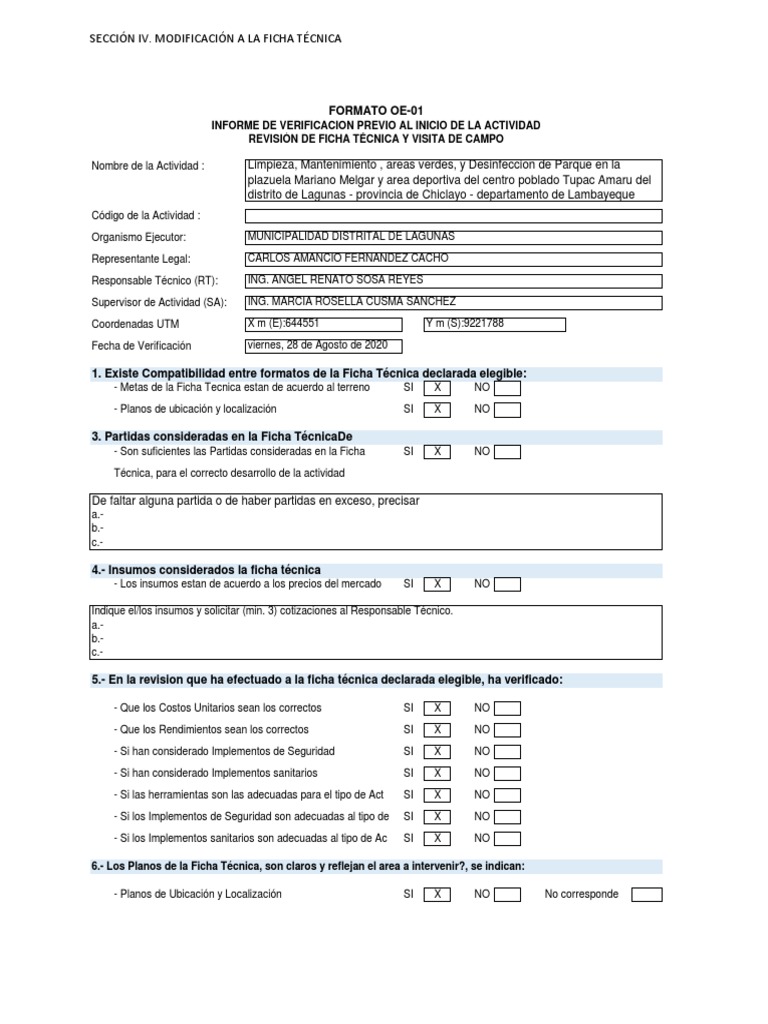 Formato Oe-01 PDF | PDF | Business