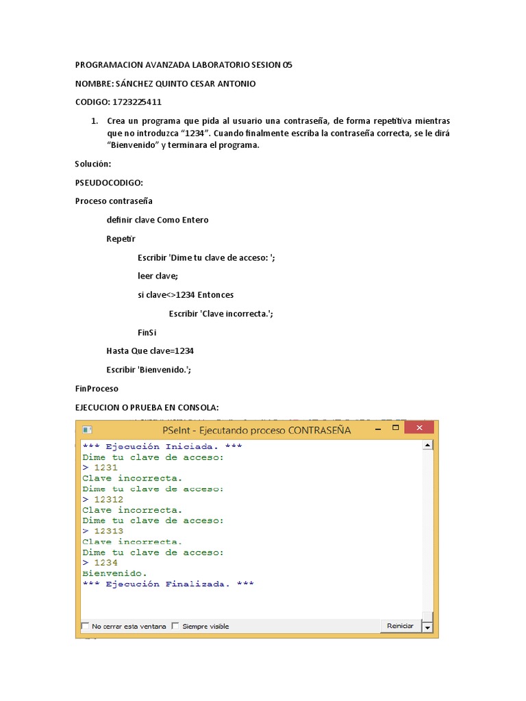 Programacion Avanzada Laboratorio Sesion 05 | PDF | Java (lenguaje de programación ...