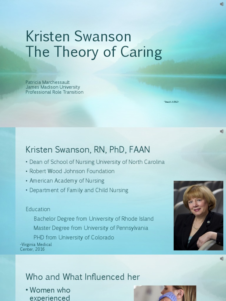 Theory of Caring Kristen Swanson Models | PDF | Nursing | Psychological ...
