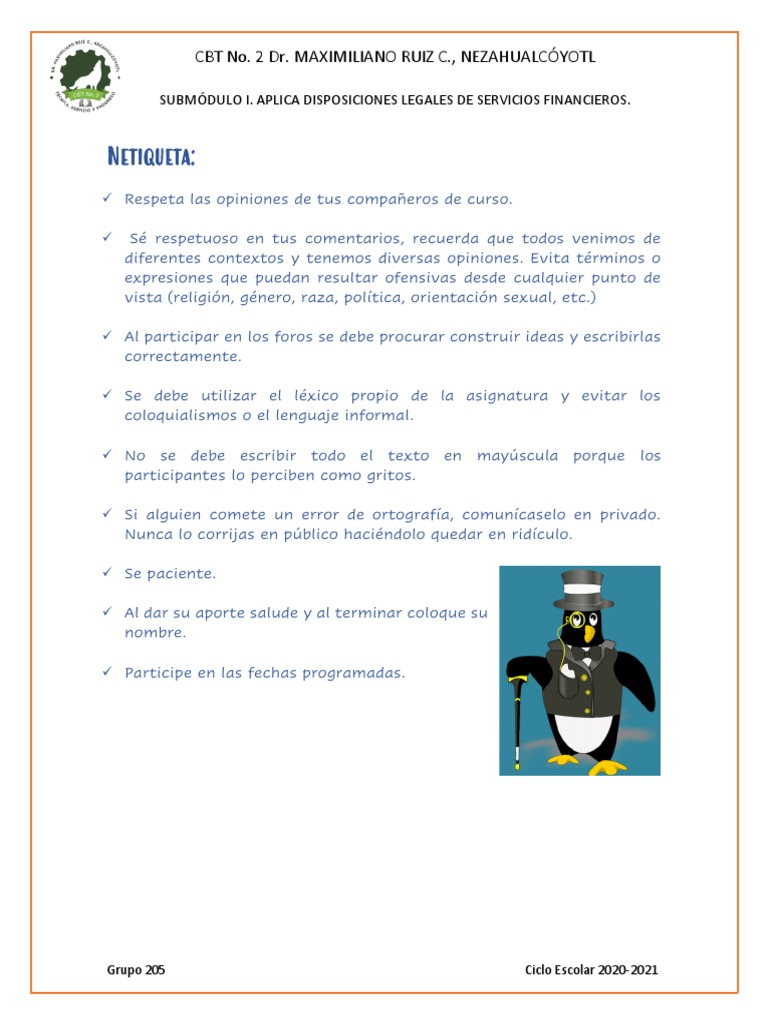 Reglas de Etiqueta para Participar en Un Foro | PDF