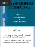 Frase Simples e Complexa | PDF | Linguística | Sintaxe