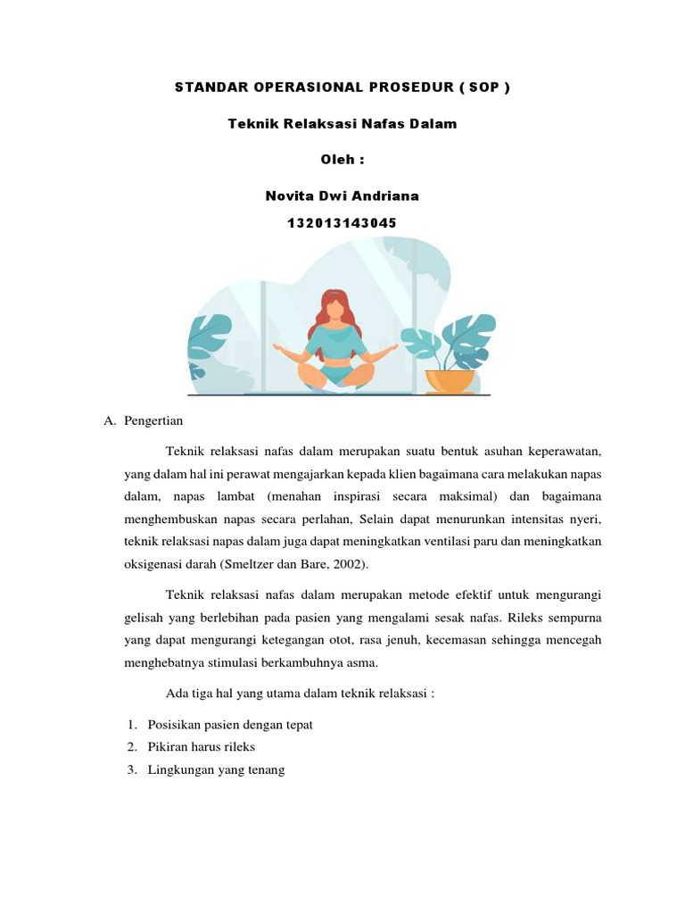 Sop Latihan Nafas Dalam | PDF