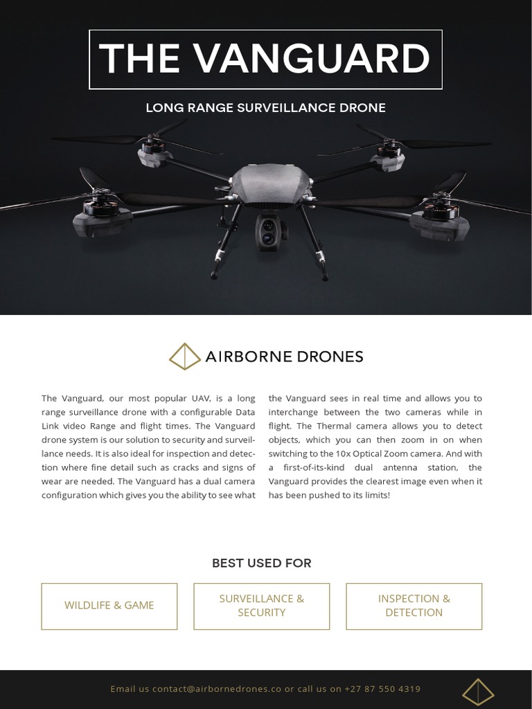 The Vanguard: Long Range Surveillance Drone | PDF | Unmanned Aerial ...