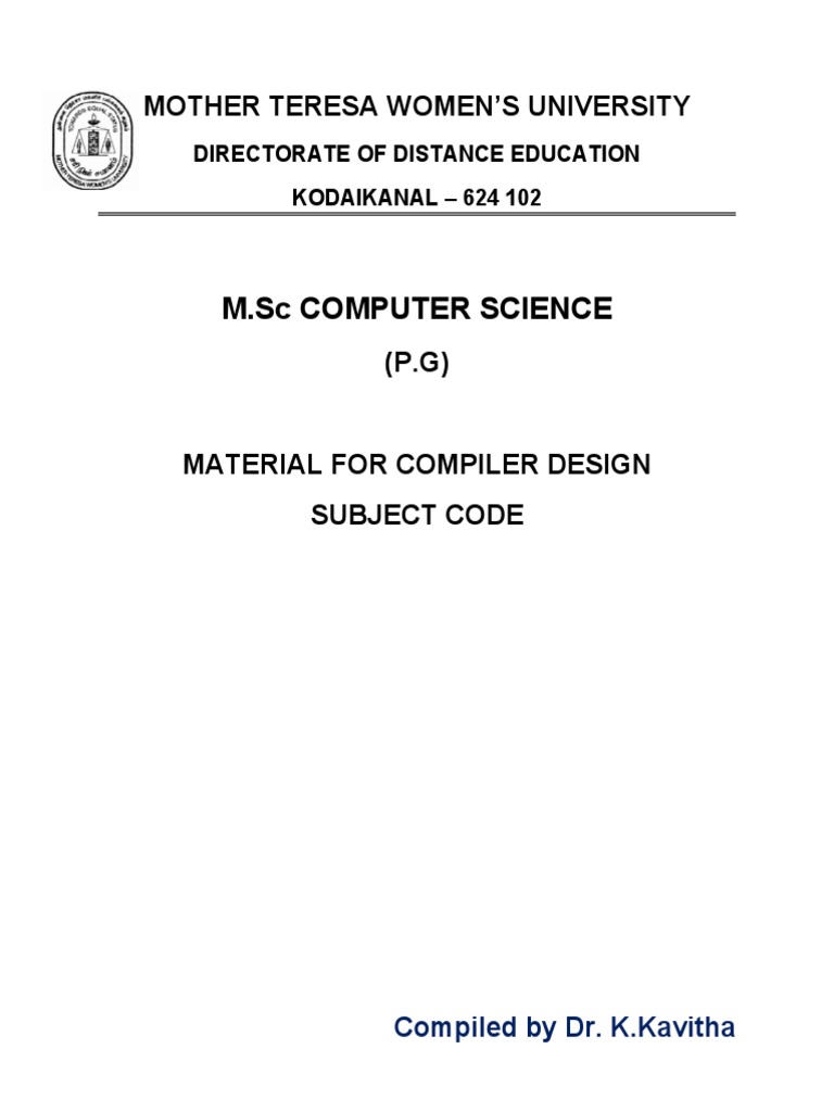 Compiler Design | PDF | Parsing | Compiler